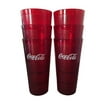 Coca Cola Branded 16oz Red Plastic Tumblers (6) - Reusable Soda ...