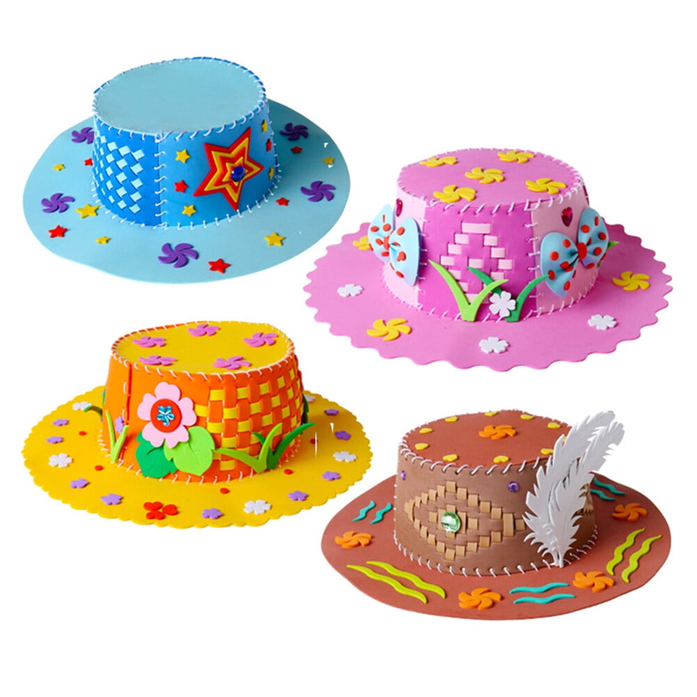 4pcs DIY Handmade Sewing EVA Hats Children s Cartoon Sun Hat 4pcs-diy-handmade-sewing-eva-hats-children-s-cartoon-sun-hat