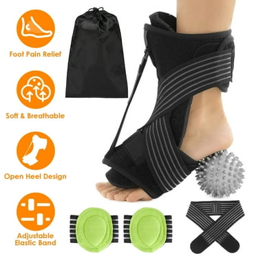 AZMED 2020 Plantar Fasciitis Night Splint, Adjustable Foot Drop Brace ...
