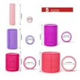 Xnicx 40pcs Hair Rollers Set Self Grip Curlers With Clips In Various Sizes