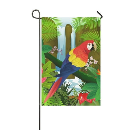 YUSDECOR Parrot Garden Flag Outdoor Flag 12x18 inch | Walmart Canada