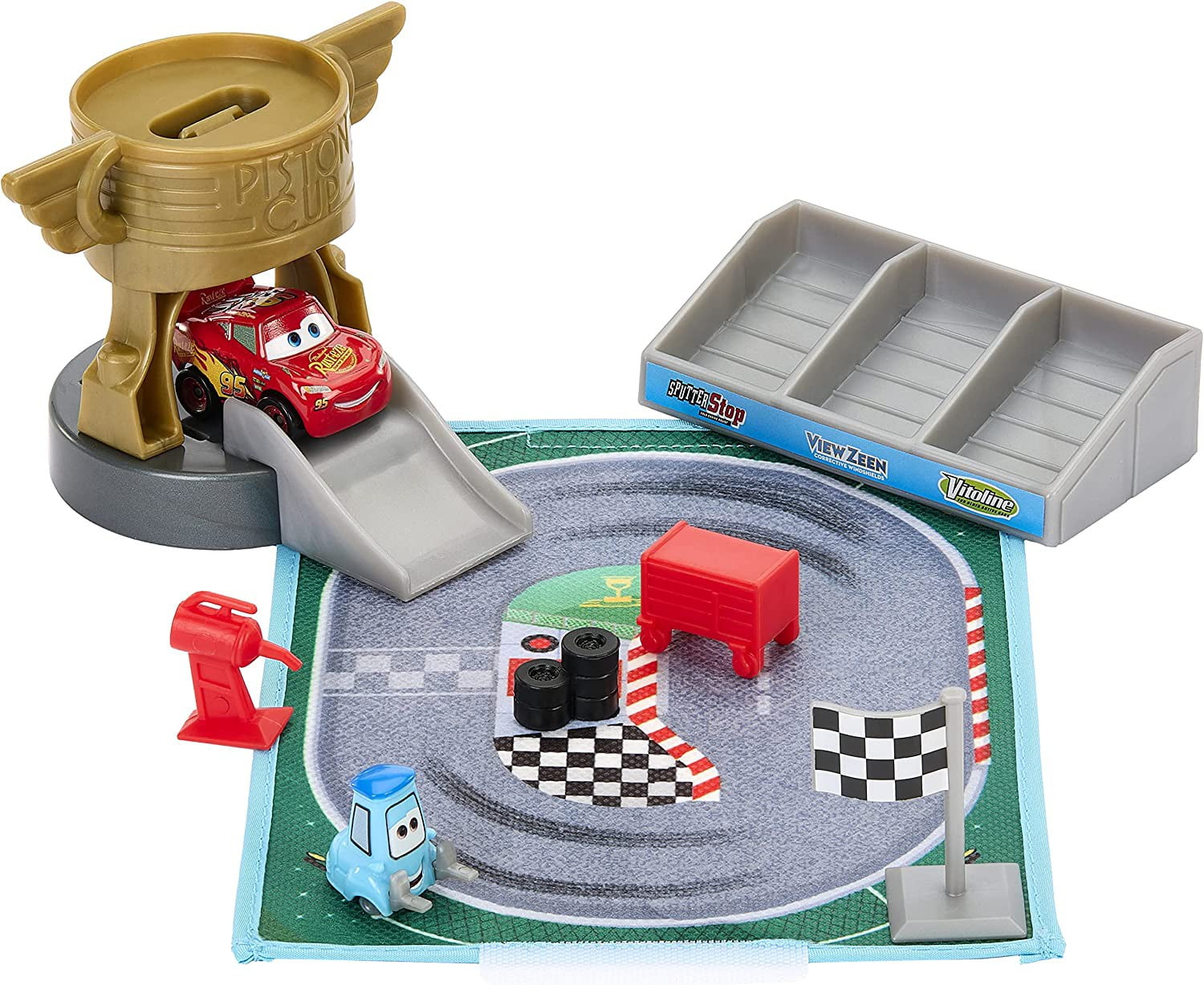 Disney / Pixar Cars Die Cast Metal Mini Racers Piston Cup Race Mini ...
