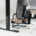 VIVO Black Ergonomic Height Adjustable Standing Foot Rest Relief ...