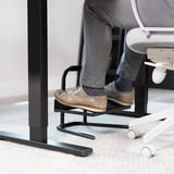 VIVO Black Ergonomic Height Adjustable Standing Foot Rest Relief ...