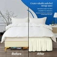 HNB Store Wrap Around Bed Skirt 14" inch Drop Easy Care Microfiber Made ...