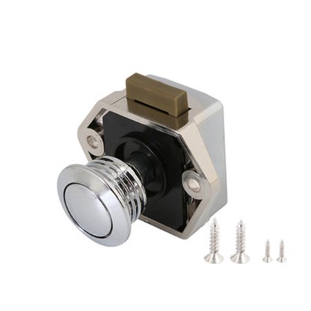 Goodhd Push Button Drawer Cupboard Door Catch Lock Caravan Van Boat ...