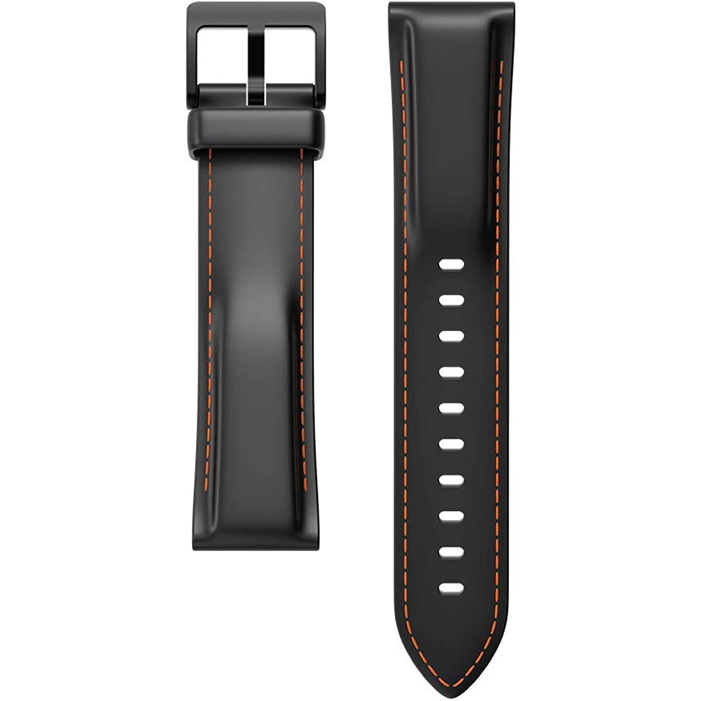 TicWatch Pro/Pro 3/Pro S/E2/S2 22mm Standard Black Silicone Watch Strap ...