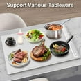 Silicone Electric Serving Tray - 3 Adjustable Temps, Portable Food ...