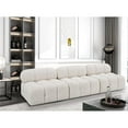 Meridian Furniture Ames Cream Boucle Fabric Modular Sofa - Walmart.com
