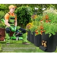 NUNET 7 Gallon Potato Grow Bags, Nonwoven Fabric, Access Flap, Durable ...