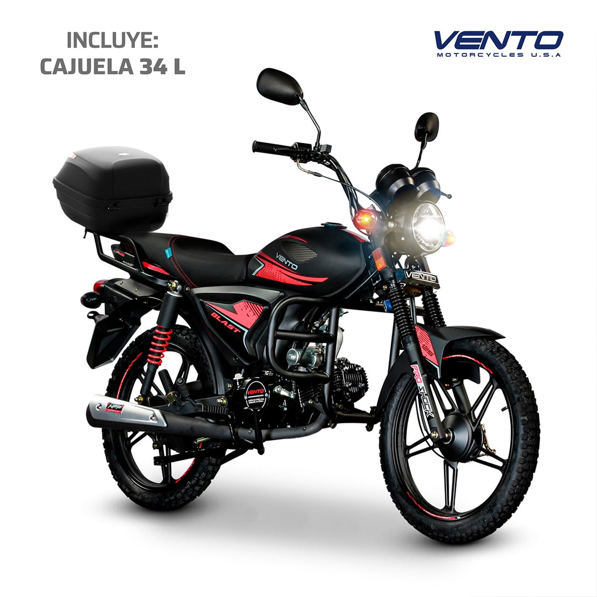 Motocicleta Urbana Vento Blast 125 Negro 2026 | Bodega Aurrera en línea