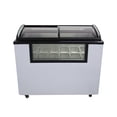 12-Pan Gelato Ice Cream Showcase 170L Glass Door Commercial ...