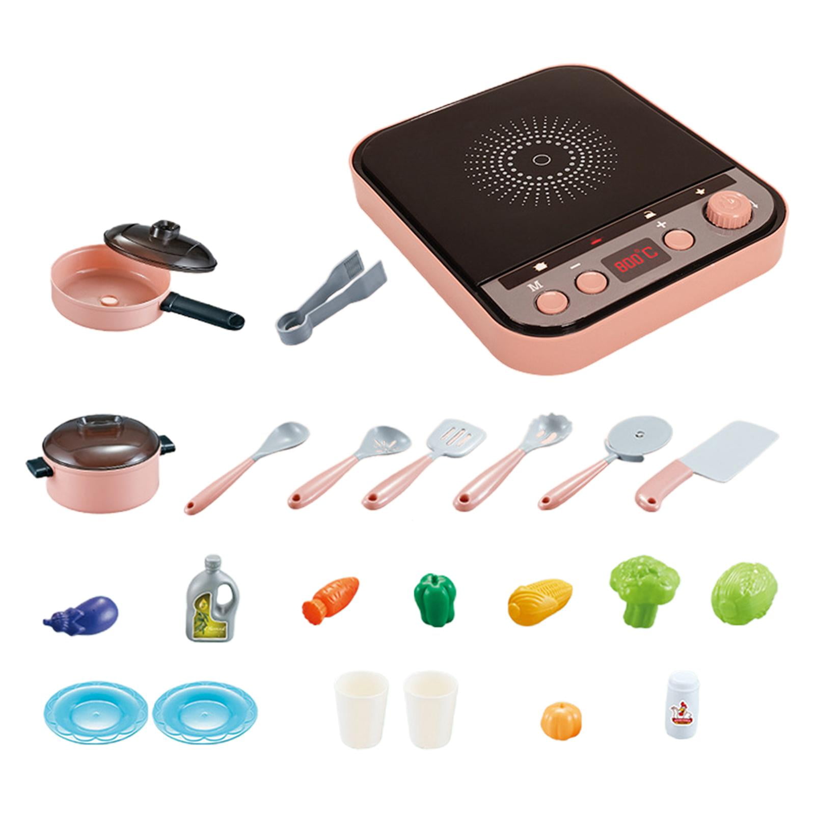 25 Pieces Cooking Toys Toddlers Pretend Cooking Playset for Birthday ...