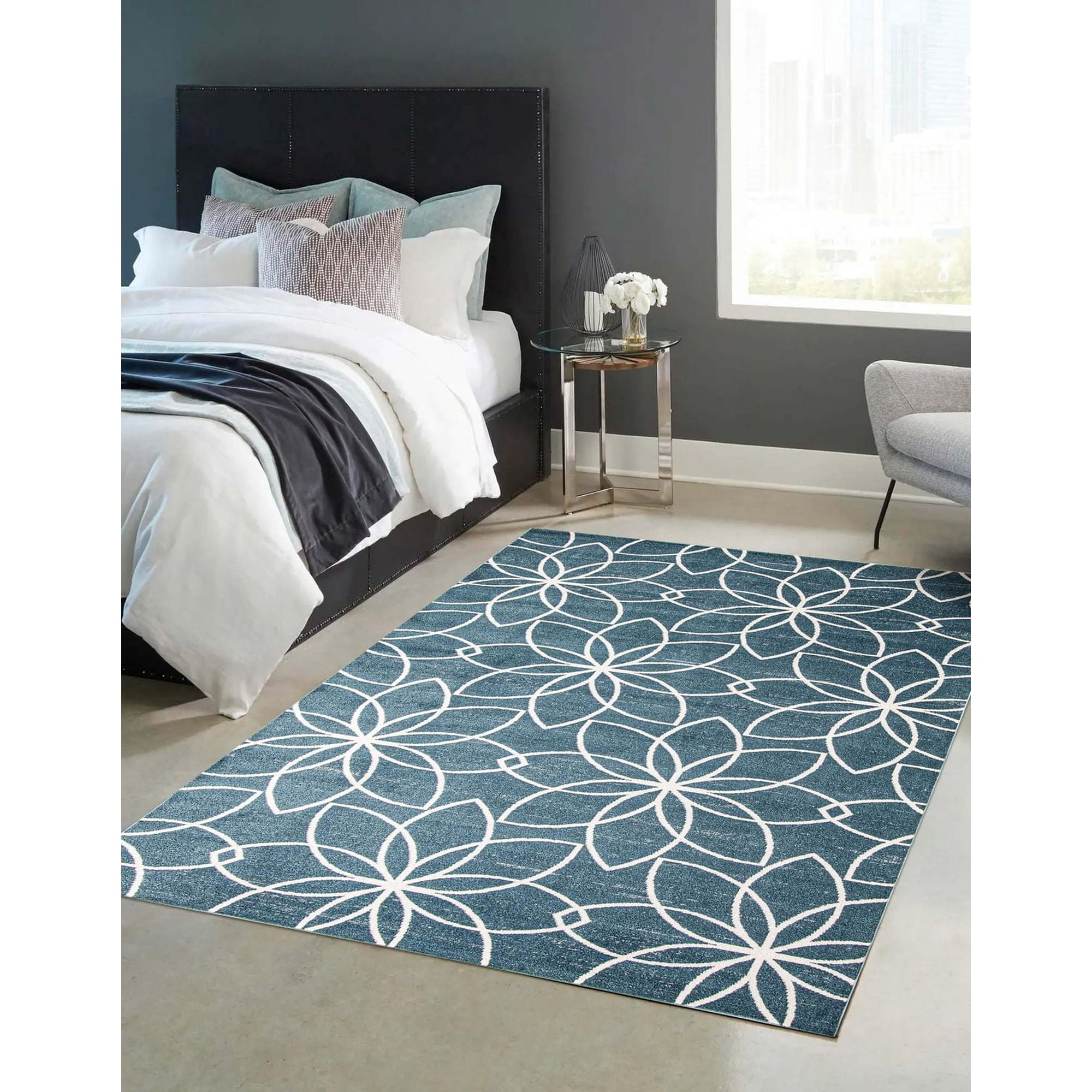 Click here for Ecarpet Washable Floral Area Rug & Runner For Bedr... prices