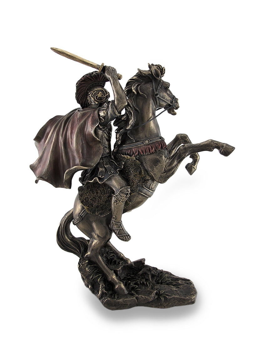 Alexander the Great Riding Bucephalus Bronzed Sculptural Statue ...