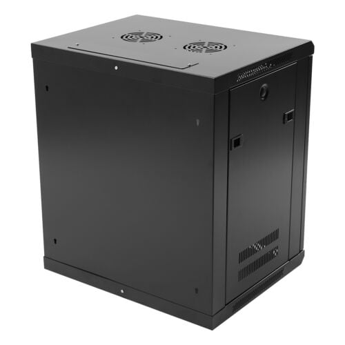 Server Rack 12U Wall Mounted Cabinet Locking Networking Data Enclosure ...