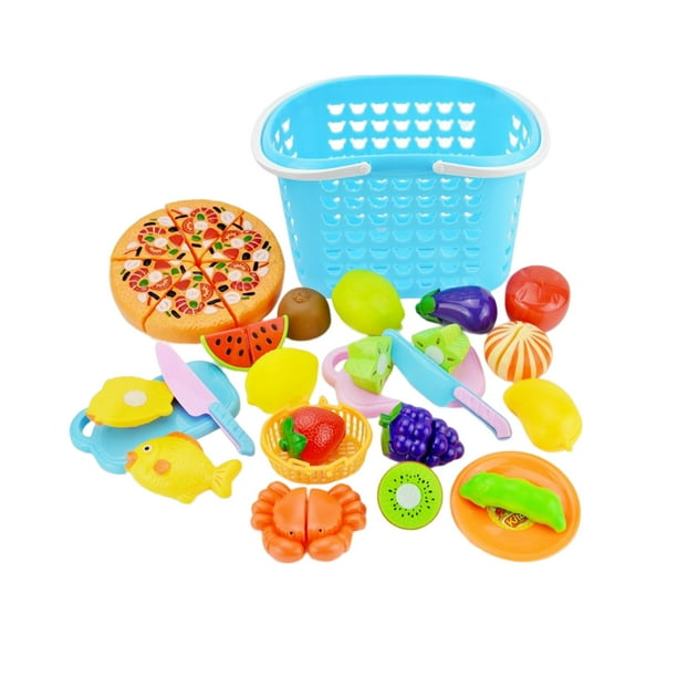 mmirethe Kids Fruit Vegetable Slice Toy Playing Props Set Girls ...
