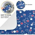 Blue White Stars Dish Drying Mat 16x18 Absorbent Dishes Pad Dish ...