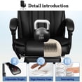 Noblemood Reclining Backrest Executive Office Adjustable Desk Chair ...