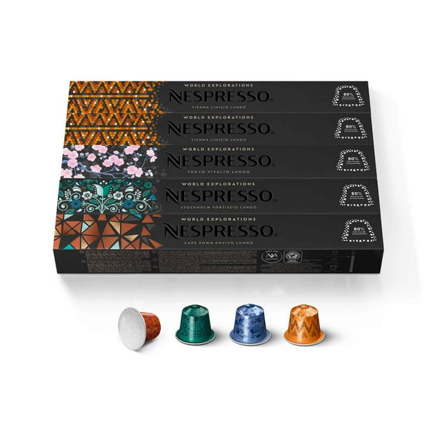 Nespresso Capsules Original Line, Morning Lungo Blends Variety Pack ...