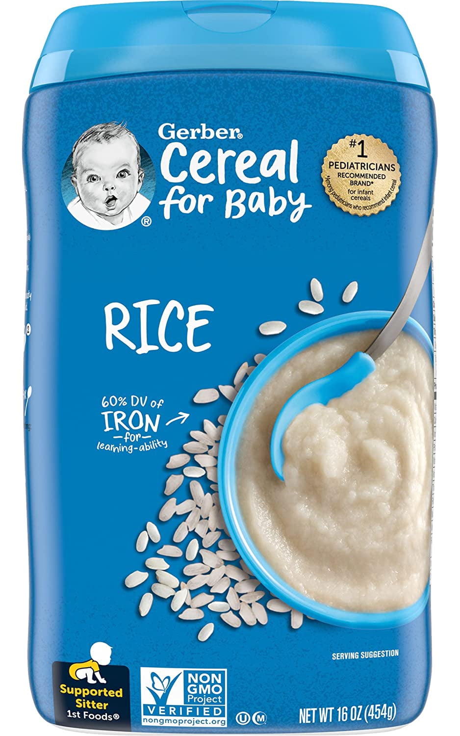 Gerber Baby Cereal 1st Foods Rice 16 OZ Pack Of 3 Walmart Gerber Baby Cereal 1st Foods Rice 16 OZ Pack Of 3 Walmart