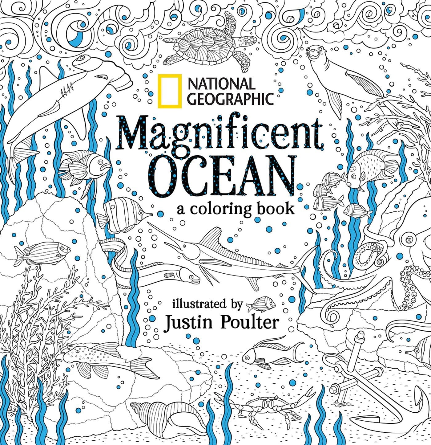 National Geographic Magnificent Ocean : A Coloring Book (Paperback ...