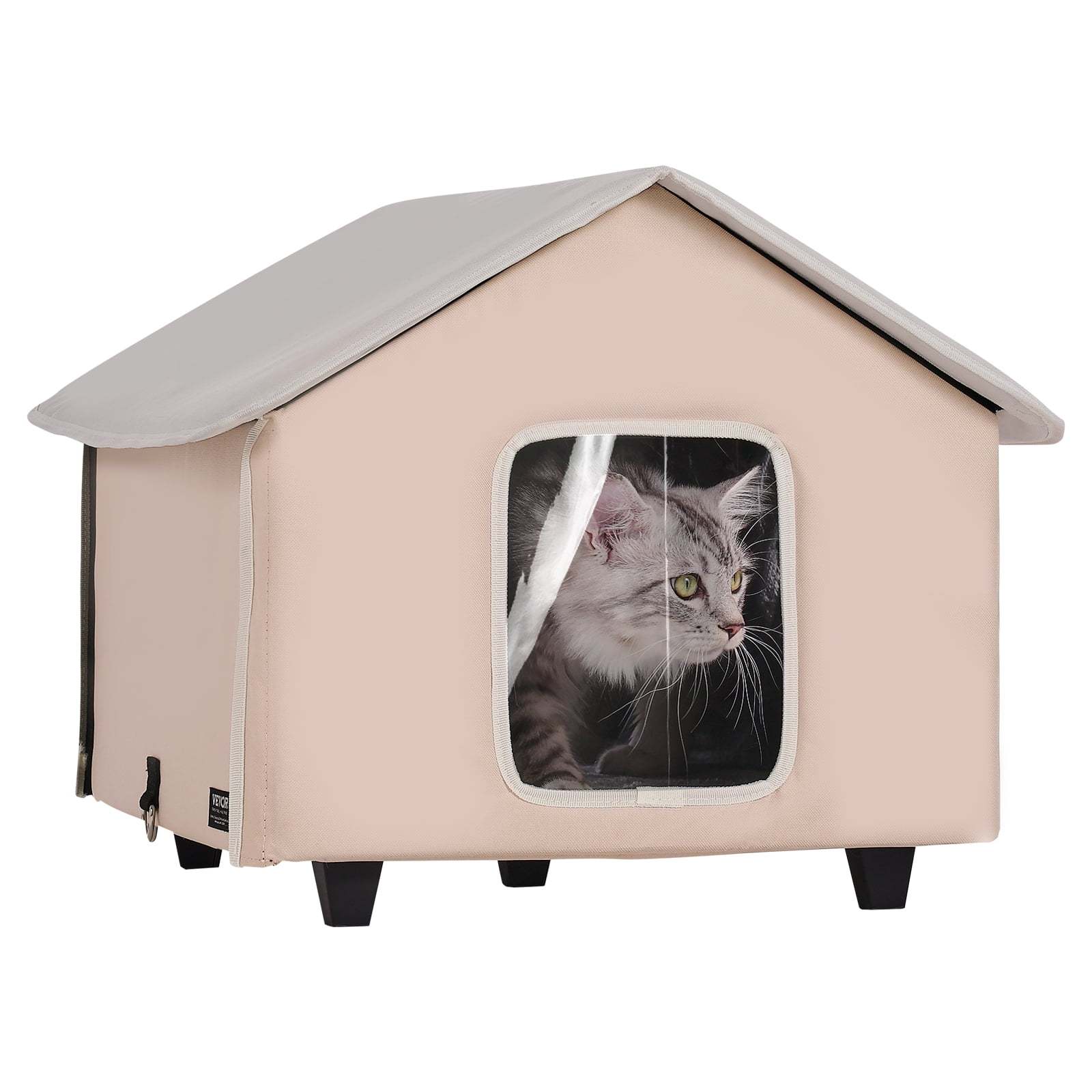 Click here for Vevor Elevated Heated Cat House Kitty Shelter With... prices