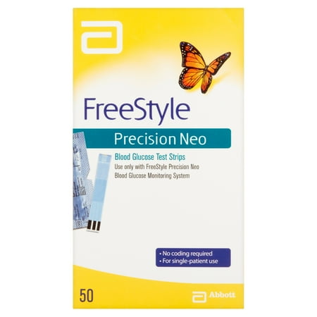 FreeStyle Precision Neo Blood Glucose Test Strips, 50 count - Walmart.com