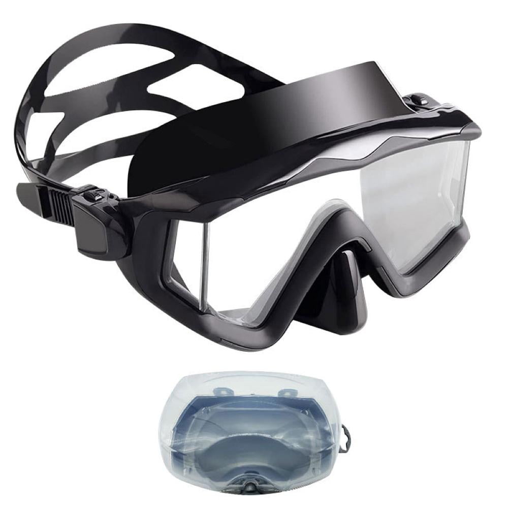 Diving Goggles for Adult,Freediving Mask Anti-Fog Clear View Tempered ...