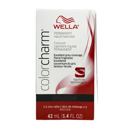 Wella COLOR CHARM, HAIR COLOR Liquid Haircolor 7R/810 red , 1.4 Oz ...
