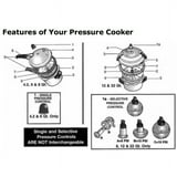 Mirro 6-Quart Heavy-Gauge Aluminum Pressure Cooker, Silver/Black ...