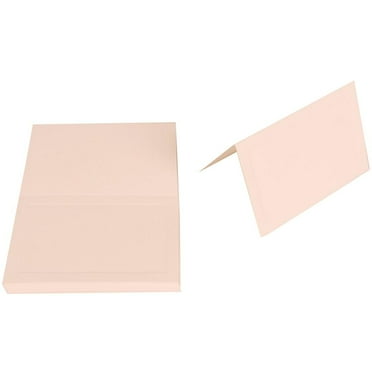 JAM Foldover Place Cards, 2x4.25, 100/Pack, White with Silver Double ...