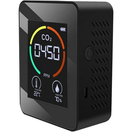 CO2 Air Detector Carbon Dioxide Meter Indoor with LED Color Screen ...