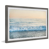Marmont Hill Inc. 'Watching the Waves' Framed Painting Print 30 x 20 ...