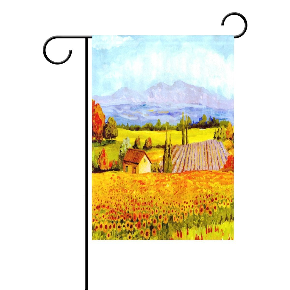 POPCreation Watercolor Country Floral Garden Flag Autumn Fall Tree ...