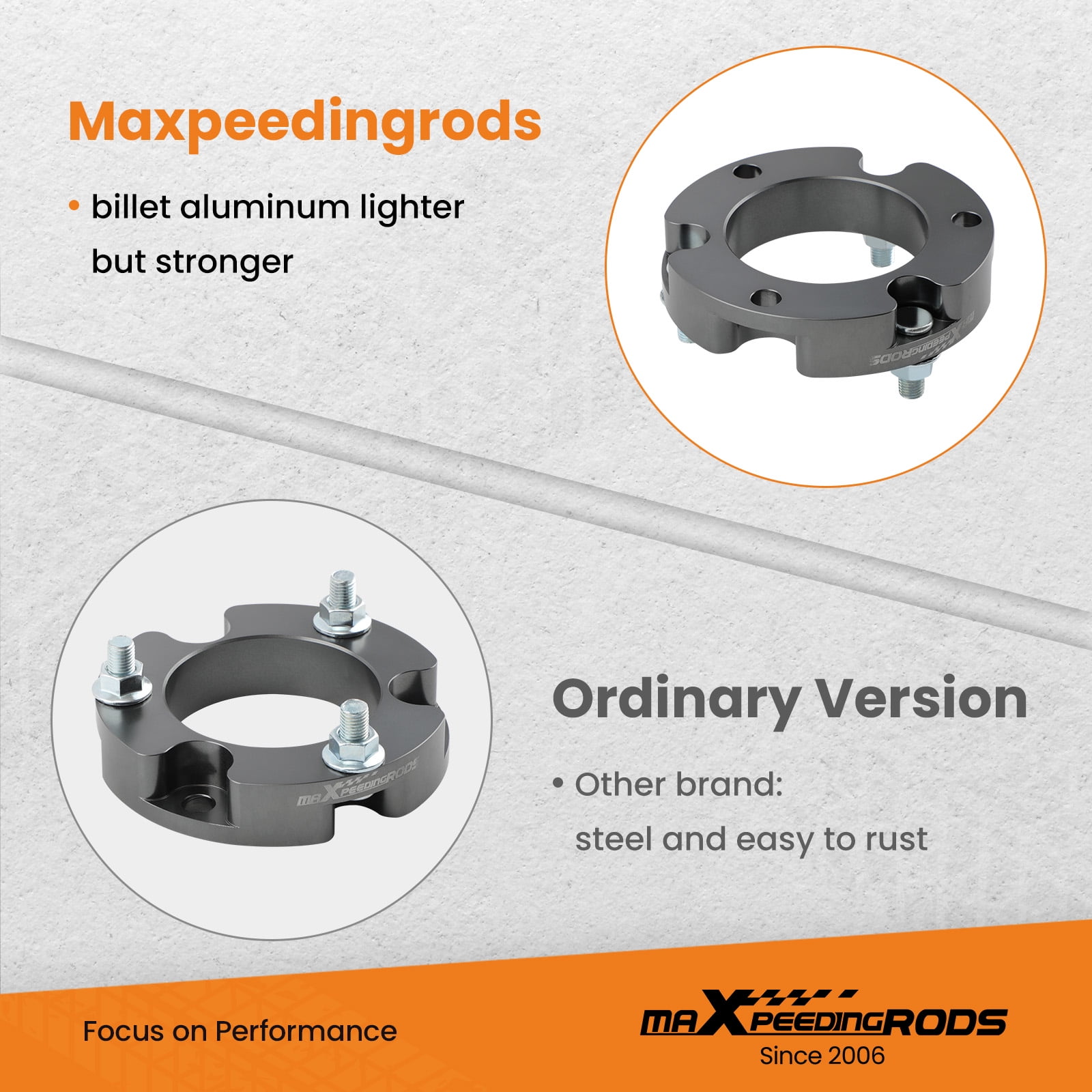 Maxpeedingrods 2" Front Leveling Lift Kit Replace For Toyota FJ Cruiser ...