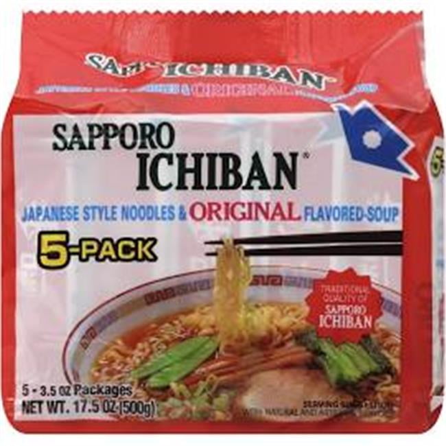 Sapporo 17.5 oz Ramen Original Flavor - Pack of 6 - Walmart.com