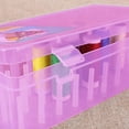 42 Grid Sewing Thread Storage Box Transparent Spools Case Bobbin Holder ...