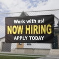 Now Hiring Work with us! Apply Today 13 oz Heavy Duty Vinyl Banner ...