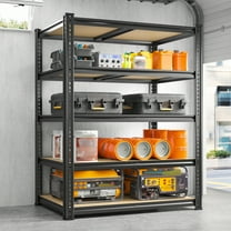 REIBII 2250LBS Garage Storage Shelves Heavy Duty Shelving Units 5-Tier ...