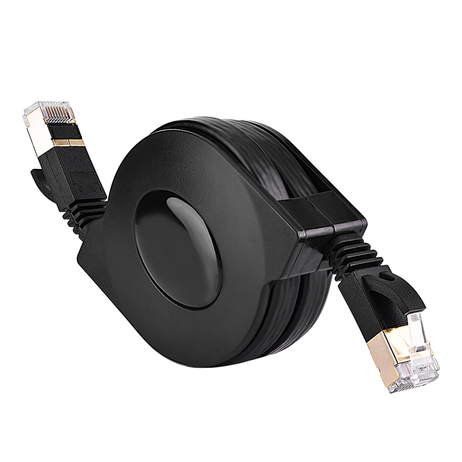Cable de red LAN retráctil CAT7 RJ45 de 600 MHz, blindado, cable ...