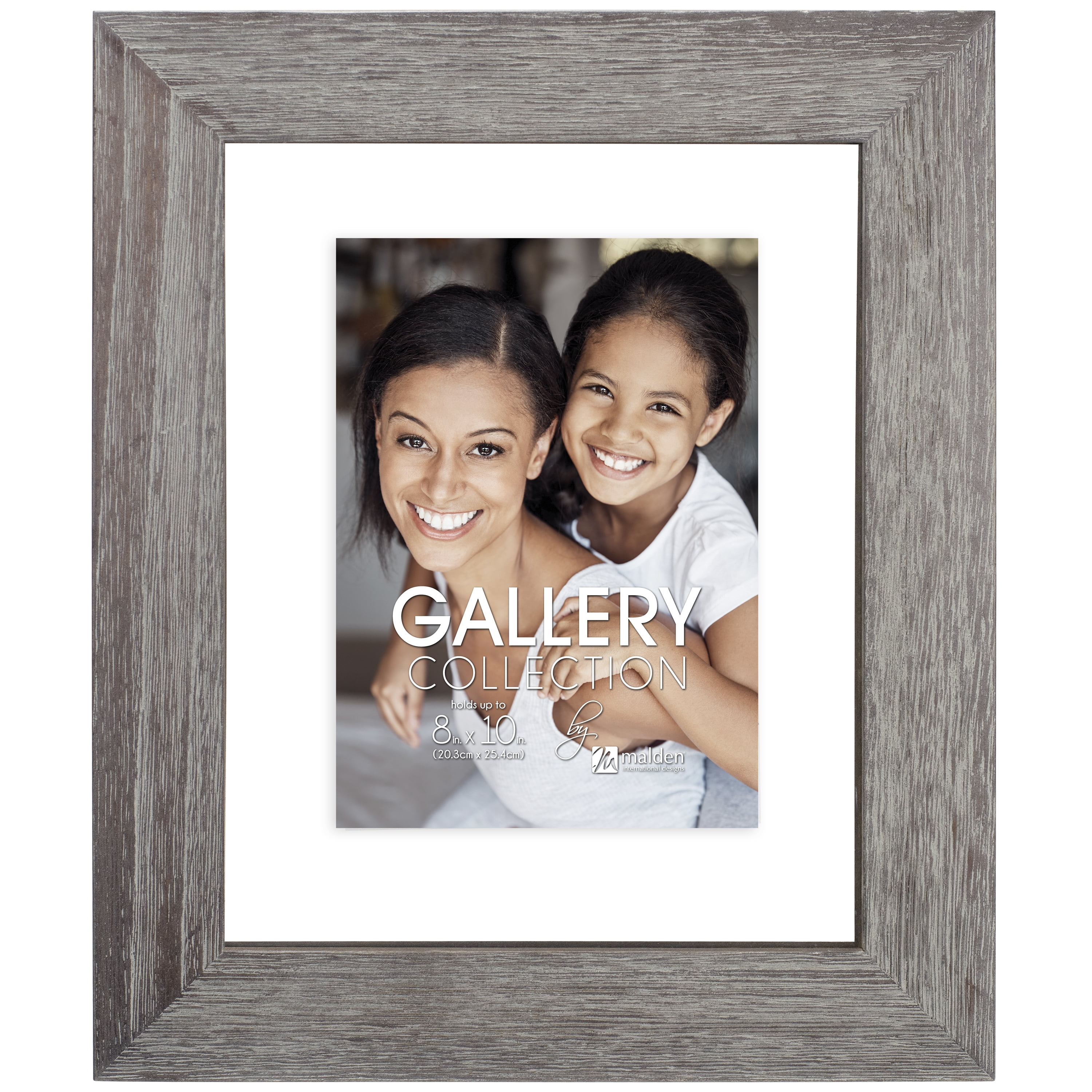 Malden International Designs Grey Floating Glass Picture Frame Displays ...