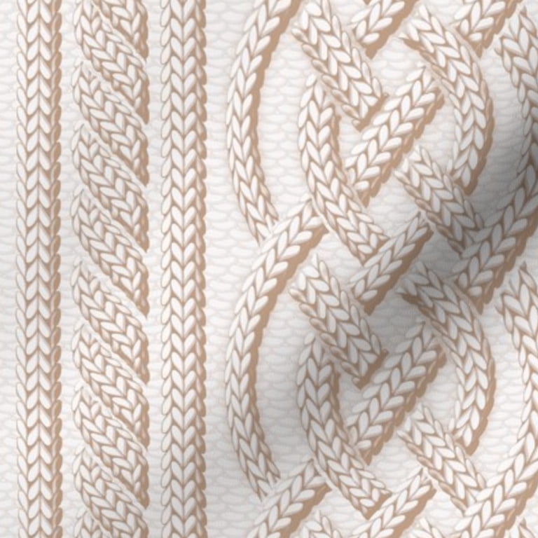 Cable Knit Pattern Upholstery Fabric