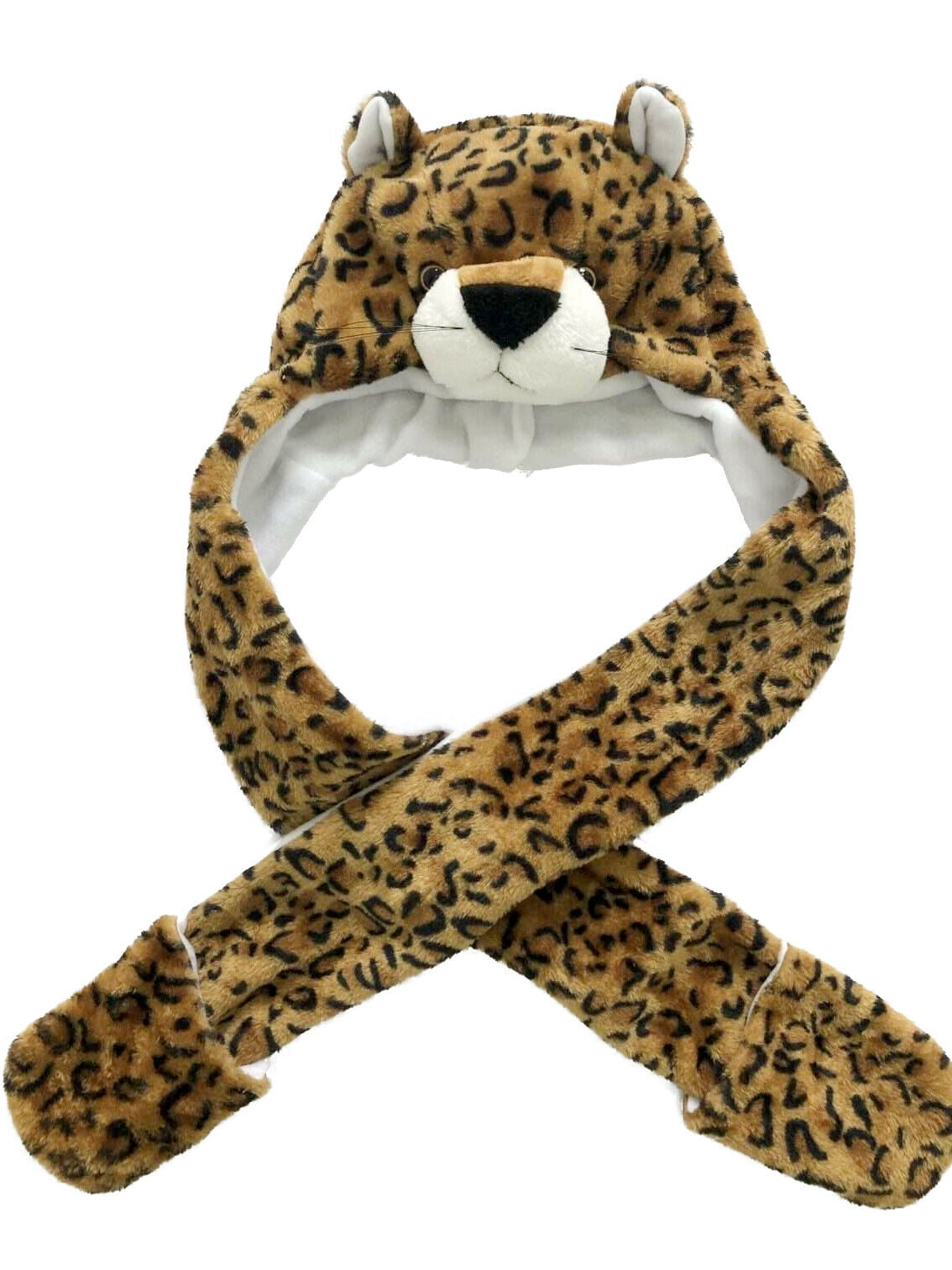 Animal Hood Hat for Kids and Adults One Size, Animal Hat with Mittens ...