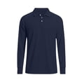 Aofany Mens Casual Long Sleeve T-Shirt, Men Turn Down Collar Buttons ...