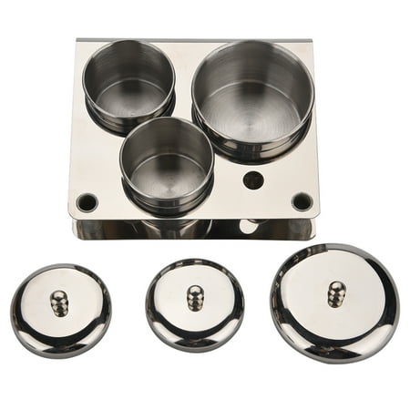 Liquid Powder Cup With Lid And Dispensing Container Stainless Steel Cup ...