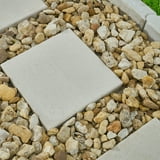 Pavestone 12" Square Limestone (White) Concrete Stepping Stone ...
