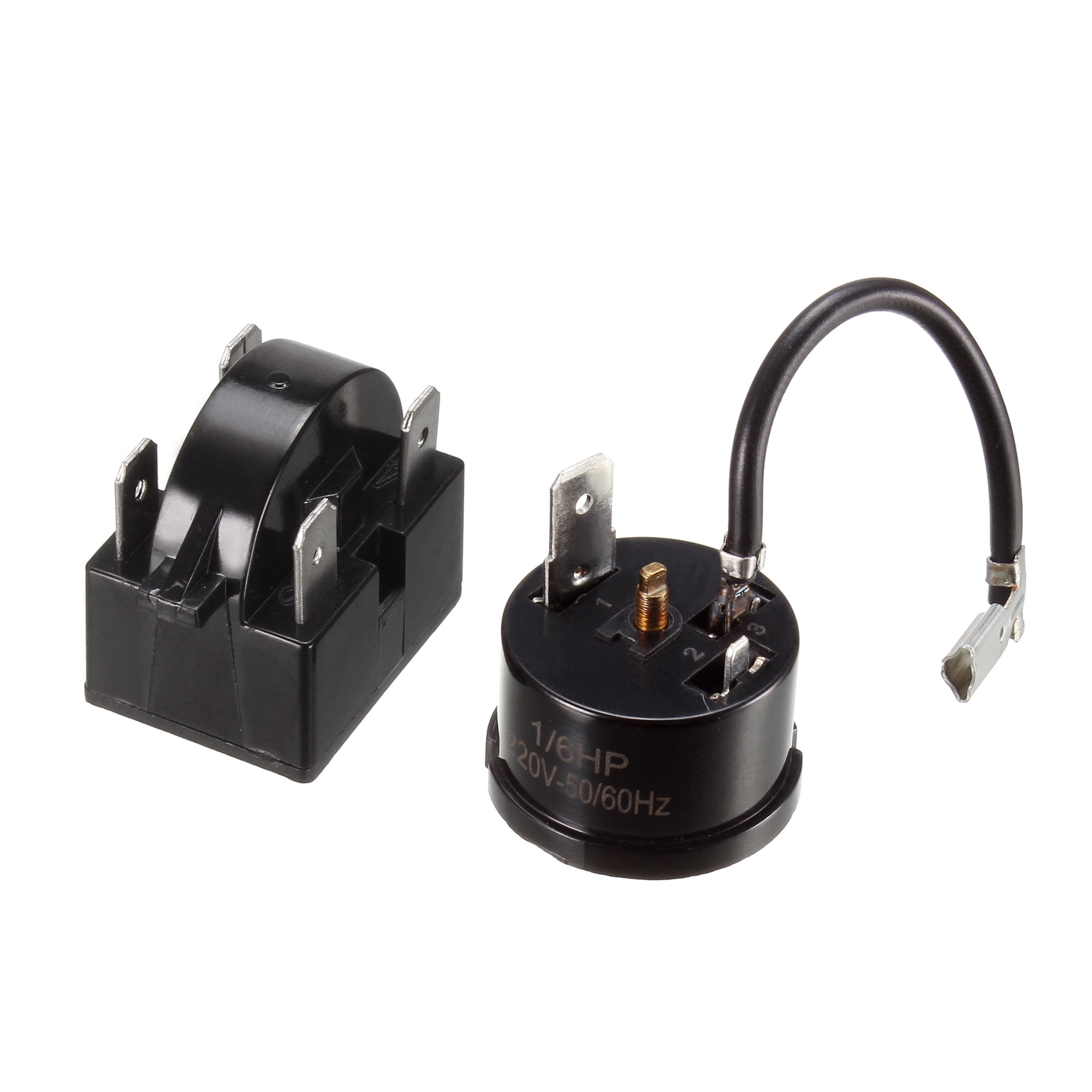 Refrigerator PTC Starter Relay 15 Ohm 4 Pin Compressor Thermal Overload ...