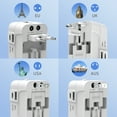 PIGADA Universal Travel Adapter, International Plug Converter, 2 USB ...
