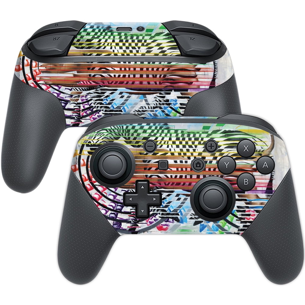 Skin Decal Wrap Compatible With Nintendo Switch Pro Controller Zebra ...